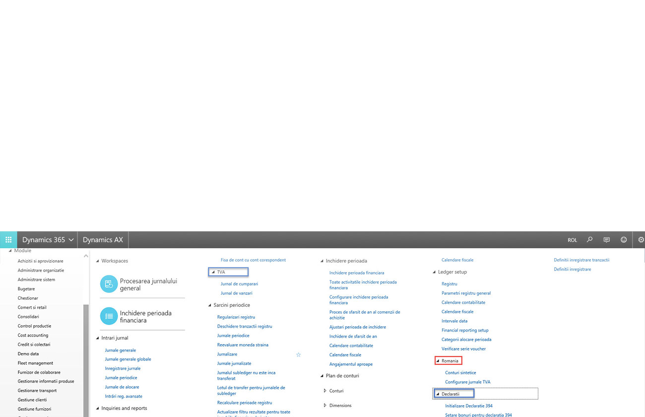 Microsoft Dynamics AX Romania partner - retail/distribution/services AX